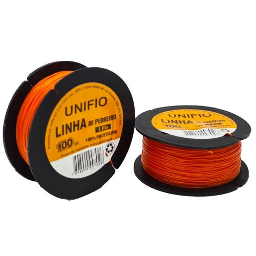 UNIFIO - LINHA PEDR LISA 100M LARANJA
