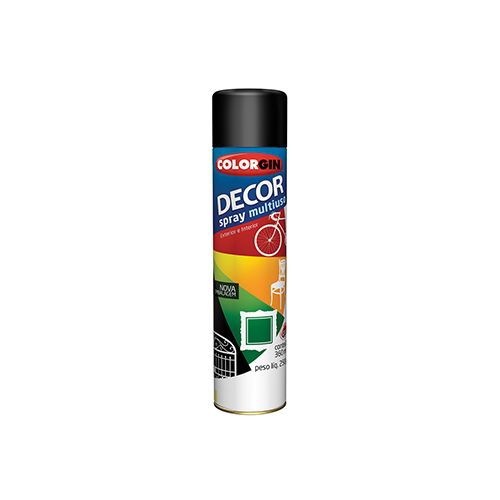 COLORGIN - SPRAY DECOR PRETO BRILHO 360ML 870