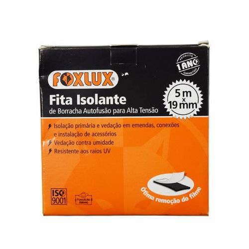 FOXLUX - FITA ISOLANTE PRETA AUTO FUSAO 05M
