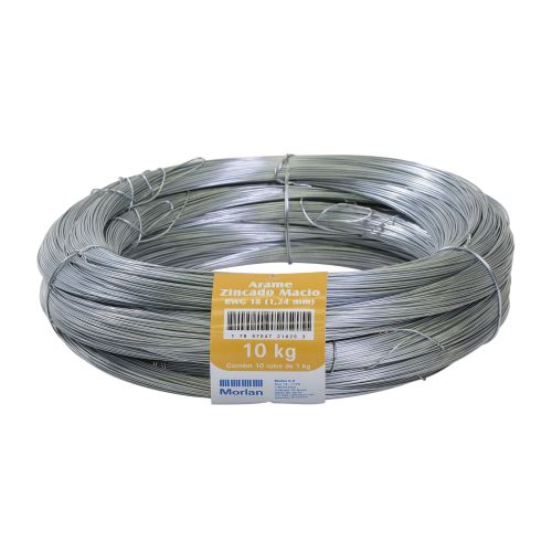 MORLAN - ARAME GALV 18X1KG (1,24MMX105,36M)