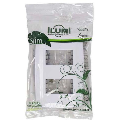 ILUMI - PL SLIM 4X2 BR (2 MOD HOR) 82080