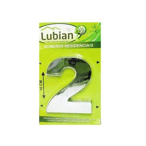 LUBIAN - NUMERO RESIDENCIAL 2 ABS CR 10CM**