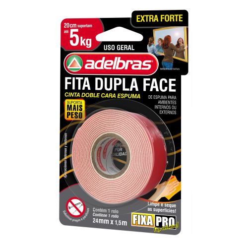 ADELBRAS - FITA DUP FACE ESPUMA EXT 24X1,5 5KG