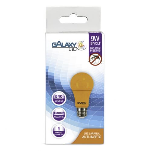 GALAXY - LAMP LED A60 09W-540LM 1000K ANTI INSETO