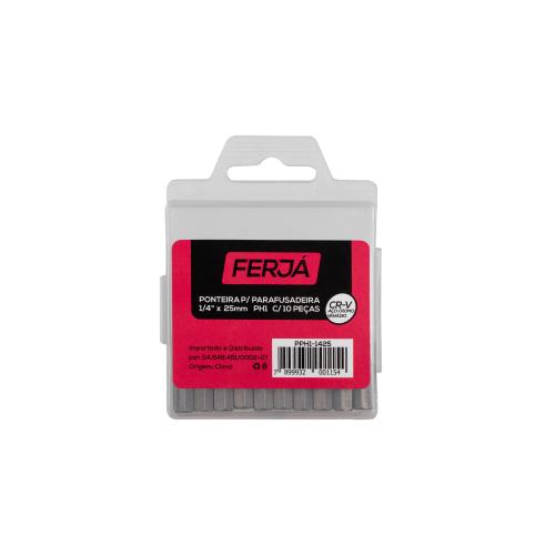 FERJA - PONT PHILLIPS 1/4X 25MM PH1 10PÇ PRO
