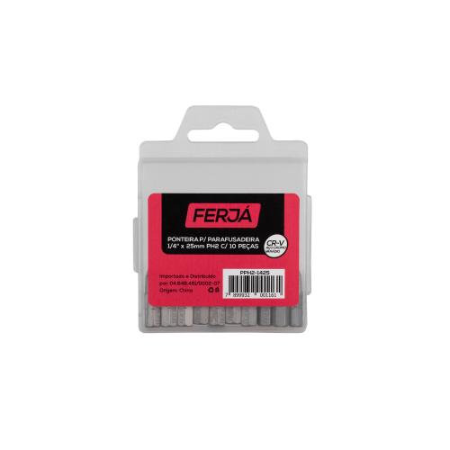 FERJA - PONT PHILLIPS 1/4X 25MM PH2 10PÇ PRO