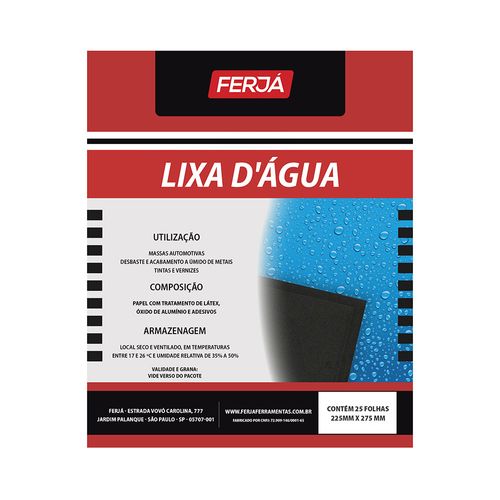 FERJA - LIXA D AGUA 500 L-422